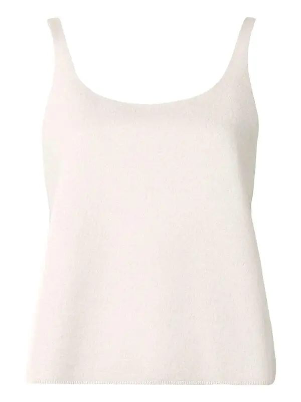 Tibi Sleeveless Knitted Top - White