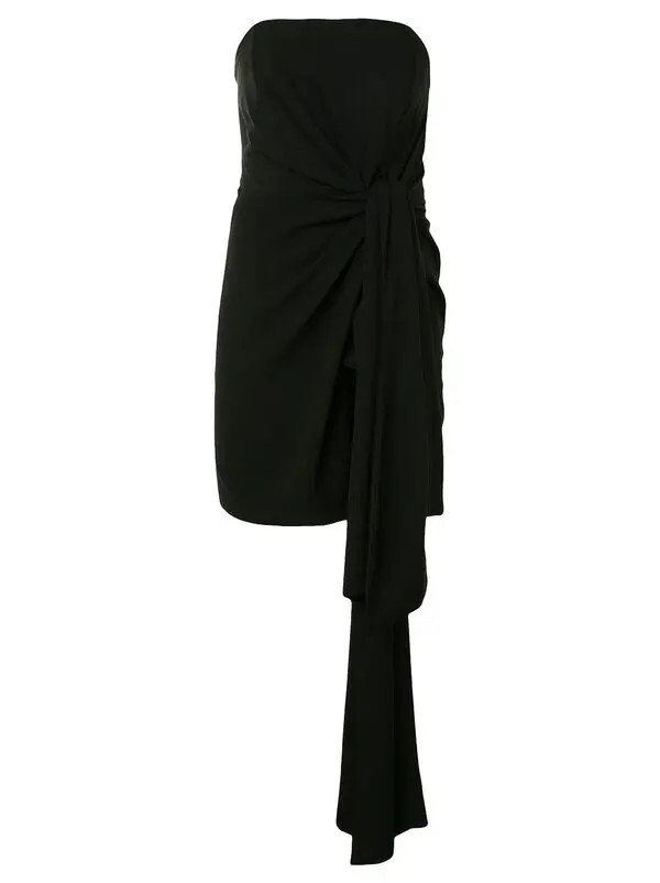16Arlington Strapless Draped Mini Dress - Black