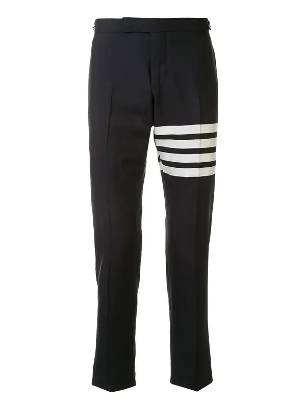 Thom Browne 4-bar Low-rise Trousers - Blue