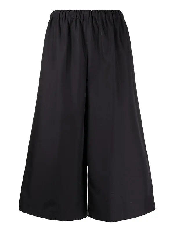 Comme Des Garçons High-waisted Cropped Culottes - Blue