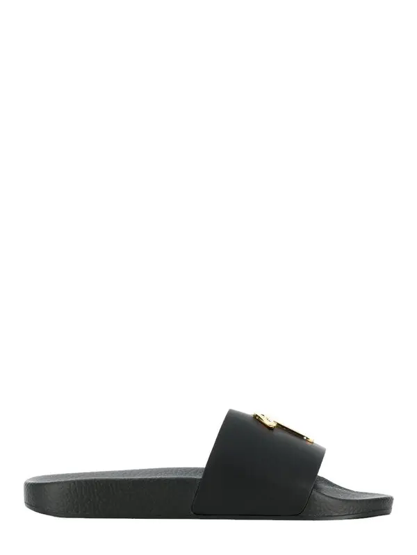GIUSEPPE ZANOTTI Logo Plaque Sliders - Black
