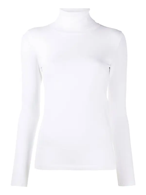 Stella McCartney Roll-neck Knitted Top - White