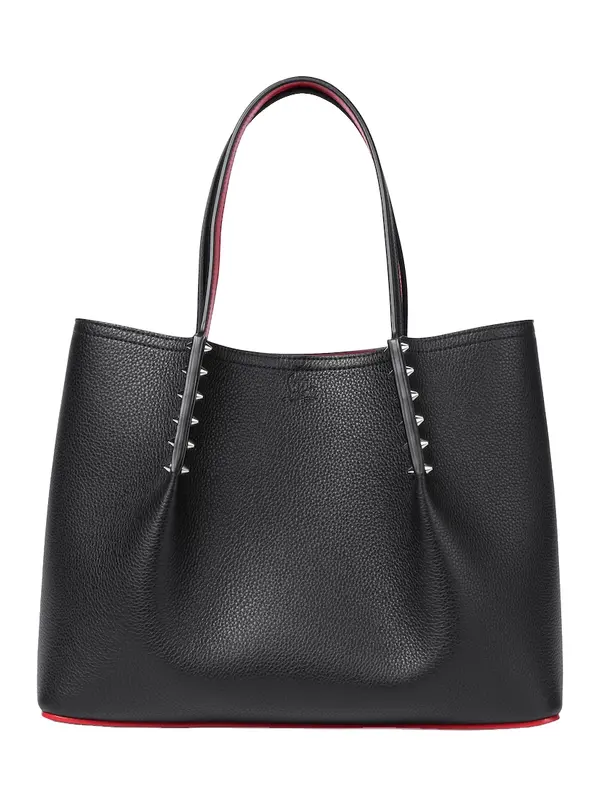 CHRISTIAN LOUBOUTIN Cabarock Small Leather Tote - Black