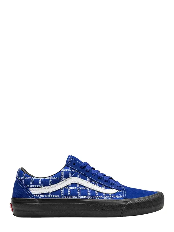 VANS X Supreme Old Skool Pro Grid Logo Sneakers - Blue