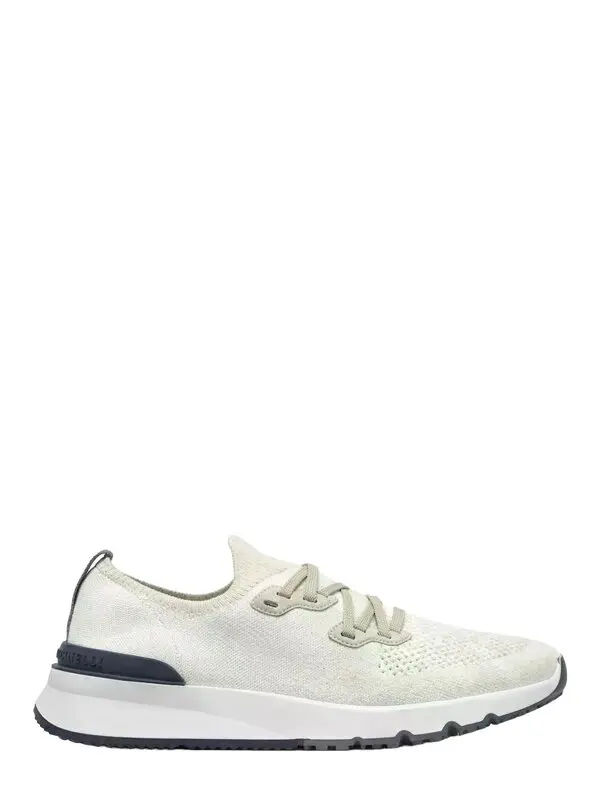 Brunello Cucinelli Perforated Low-top Sneakers - White