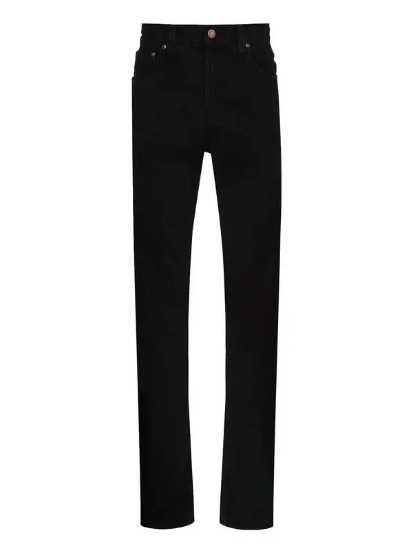 Nudie Jeans Gritty Jackson Straight-leg Jeans - Black