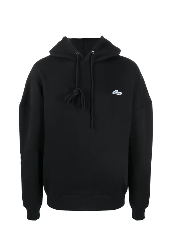 We11Done Dropped Shoulder Hoodie - Black
