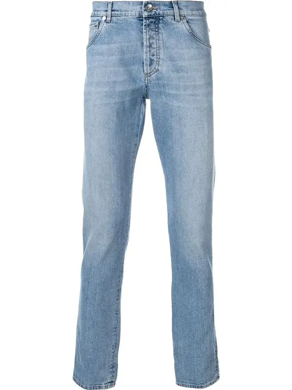 Brunello Cucinelli Skinny Low Rise Jeans - Blue