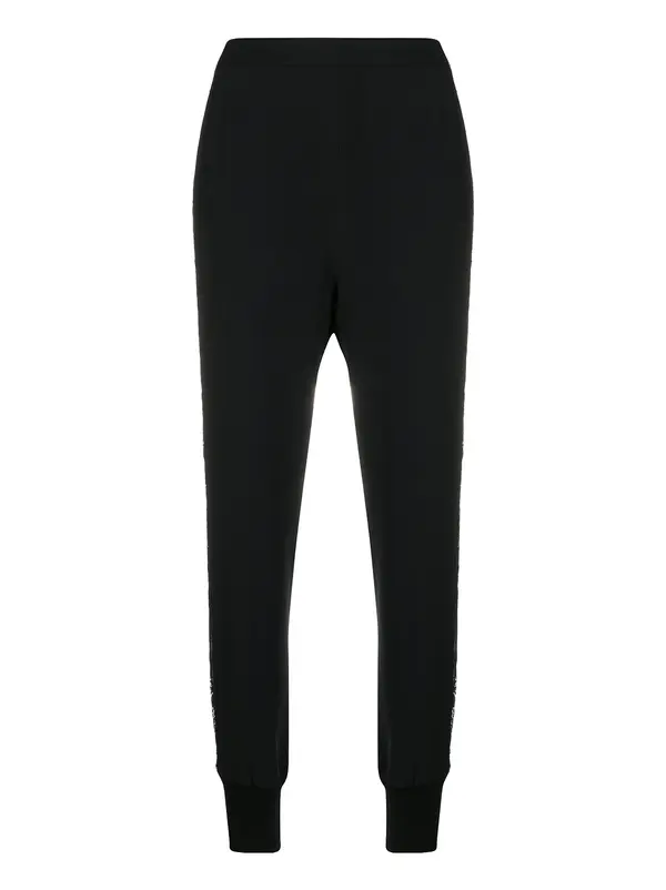 Stella McCartney Lace Tapered Trousers - Black