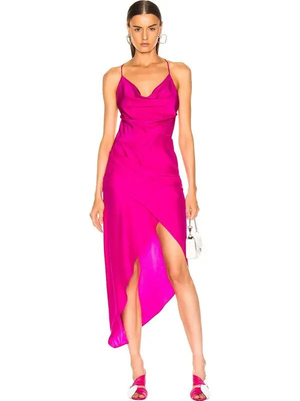 Haney Holly Dress - Hot Pink