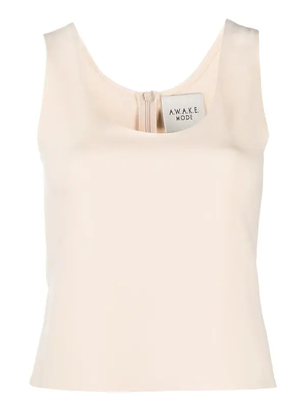 A.W.A.K.E. Mode U-neck Fitted Vest - Neutrals