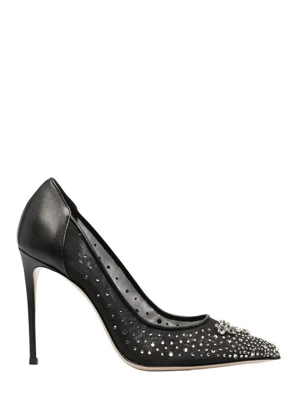 LE SILLA Anastasia Crystal-embellished Pumps - Black