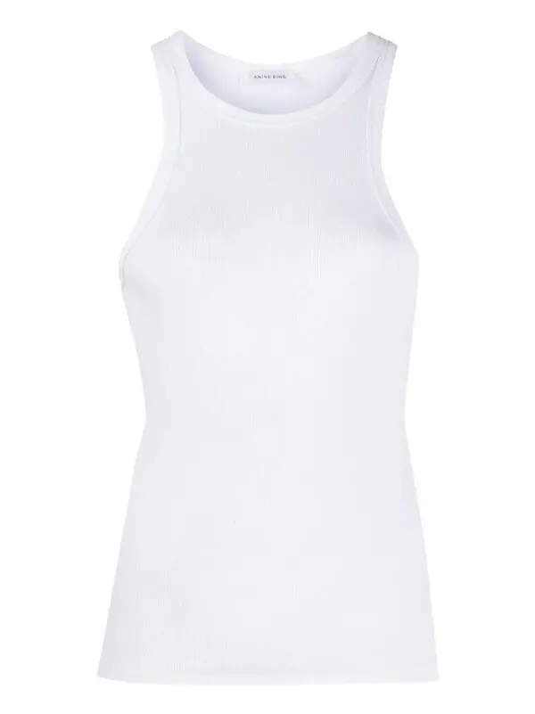 ANINE BING Eva Organic Cotton Tank Top - White