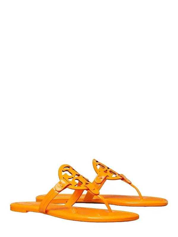 Tory Burch Miller Patent Sandal - Orange Citrus