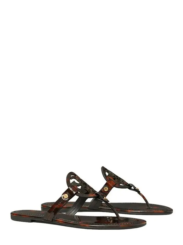 Tory Burch Miller Patent Sandal - Tortoise Patent