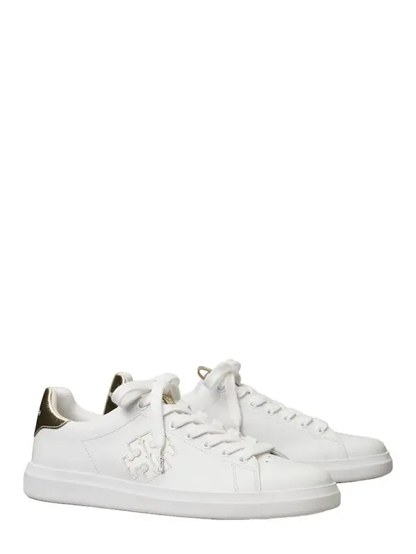 Tory Burch Howell Court Sneaker - Titanium White/spark Gold