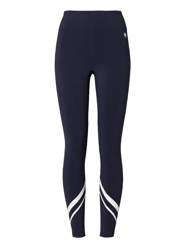 Tory Burch Weightless Chevron Legging - Tory Navy/snow White