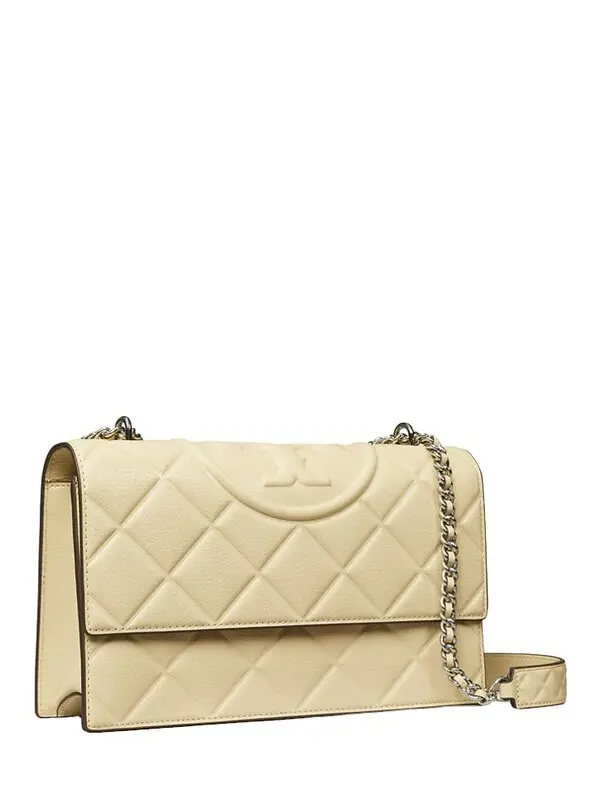Tory Burch Fleming Shoulder Bag - Vanilla Soft Serve