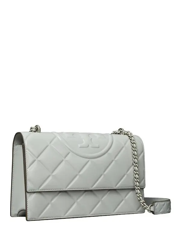 Tory Burch Small Fleming Shoulder Bag - Gray