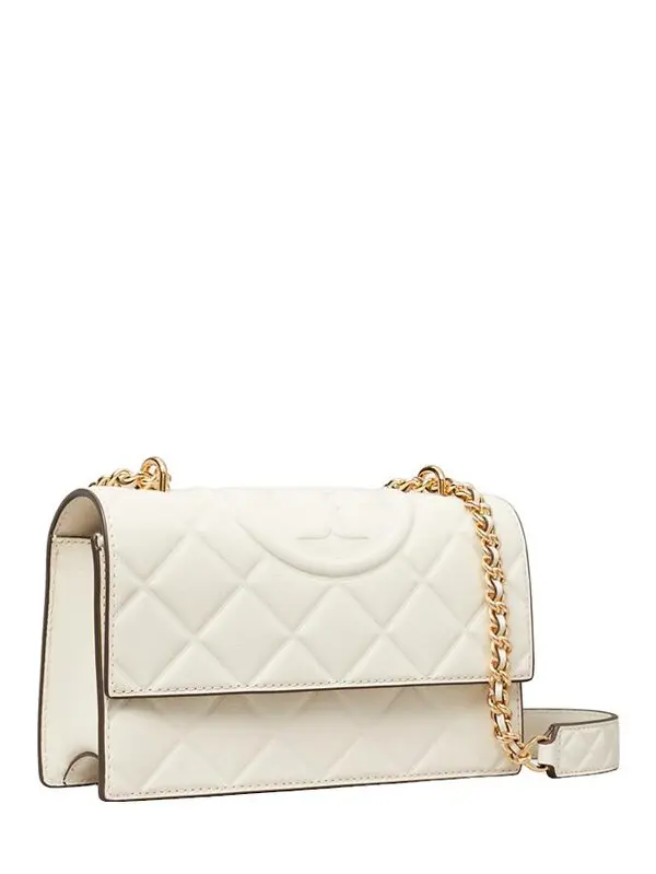 Tory Burch Small Fleming Shoulder Bag - Light Cream