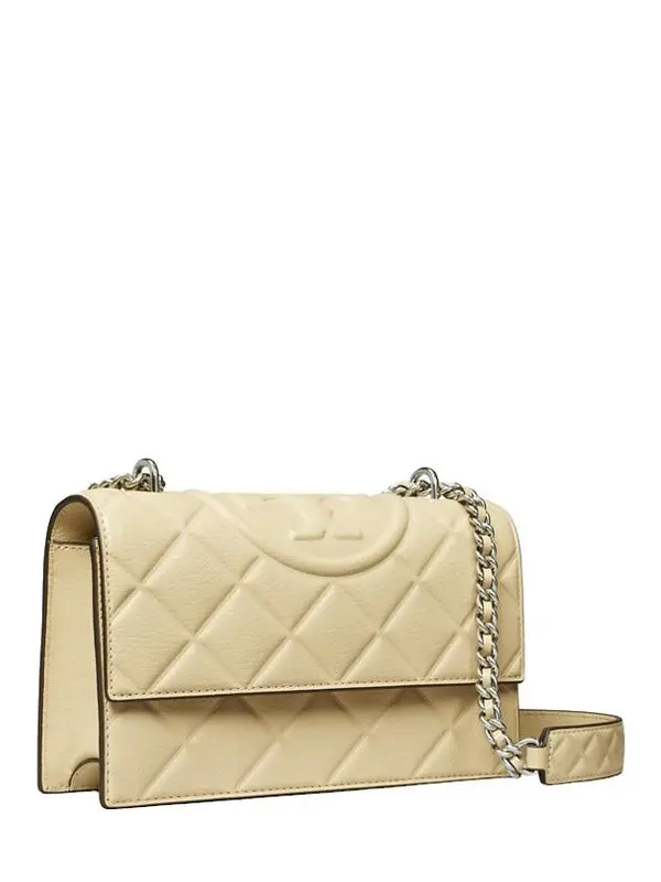 Tory Burch Fleming Small Shoulder Bag - Vanilla Soft Serve