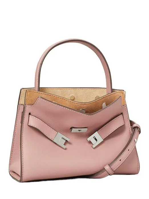 Tory Burch Petite Lee Radziwill Double Bag - Light Mauve