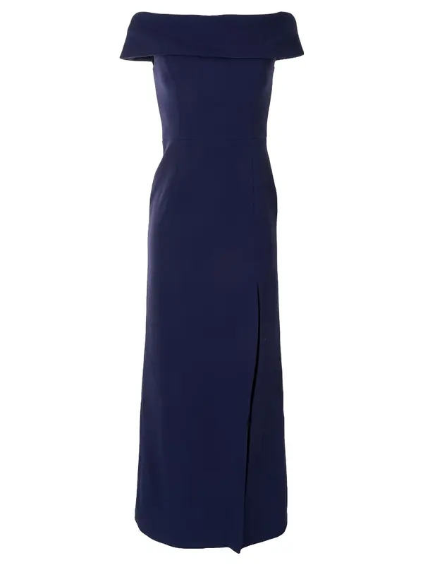 Rebecca Vallance Off-shoulder Gown - Blue