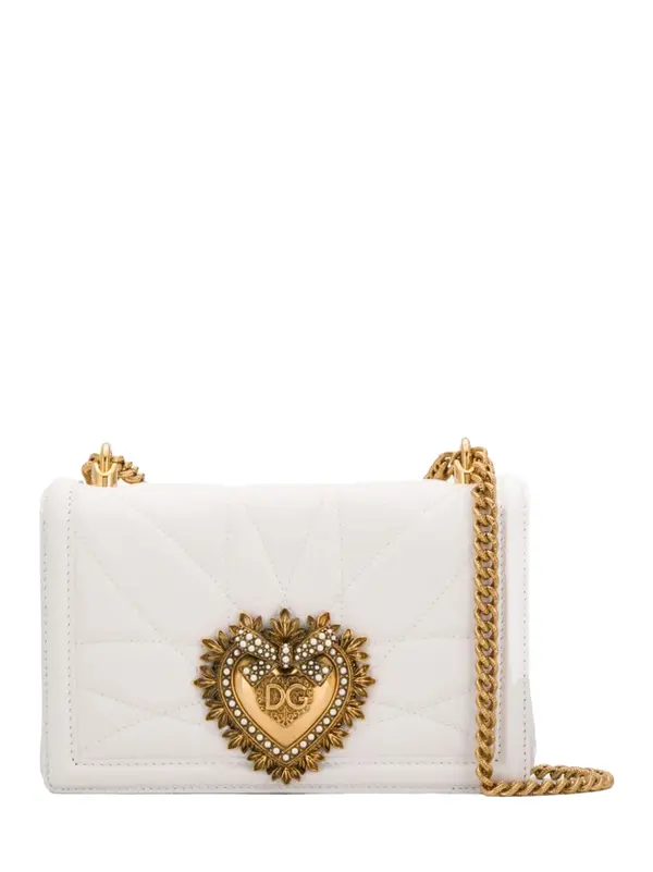 Dolce & Gabbana Medium Devotion Shoulder Bag - White