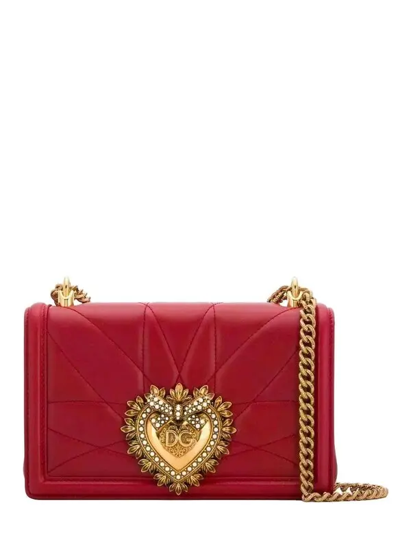 Dolce & Gabbana Medium Devotion Shoulder Bag - Red