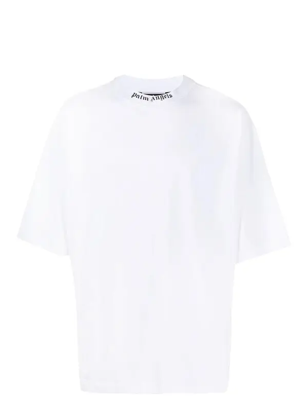 Palm Angels Logo Over T-shirt - White