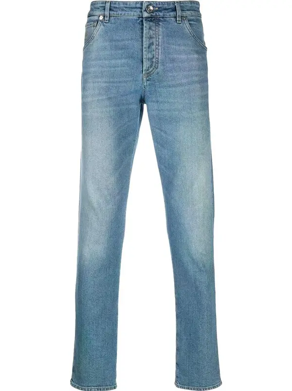 Brunello Cucinelli Comfort Denim Slim Fit Trousers - Blue
