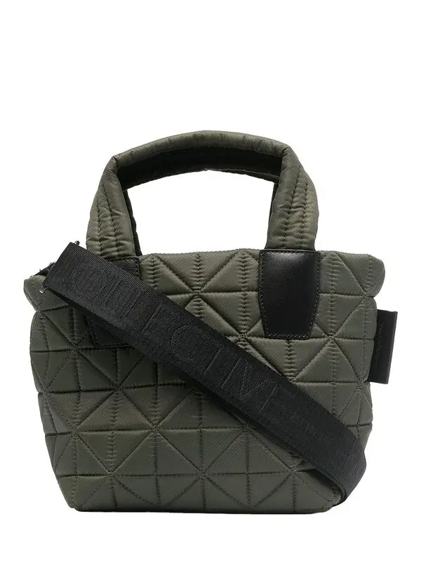 VEECOLLECTIVE Geometric Quilted Tote - Green