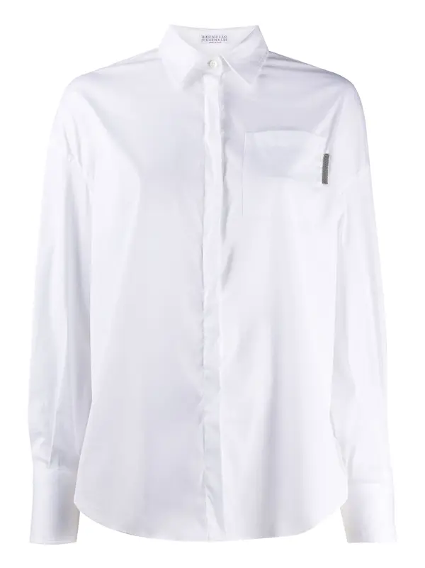 Brunello Cucinelli Long-sleeved Shirt - White