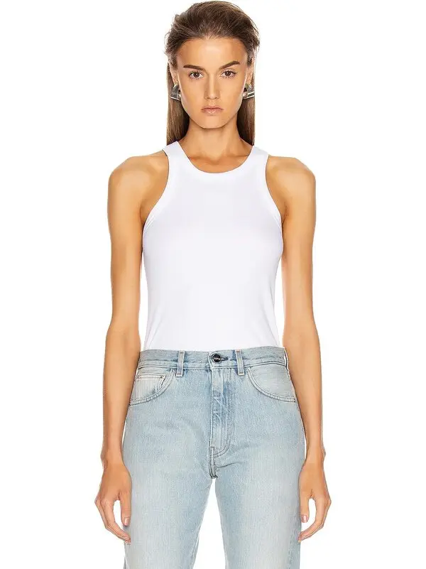 TOTEME Curved Rib Tank - White