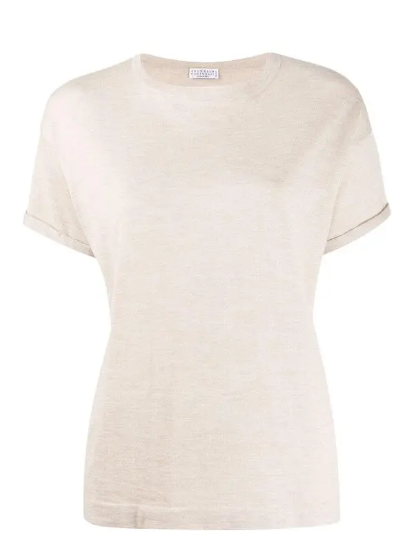 Brunello Cucinelli Knitted Top - Neutrals