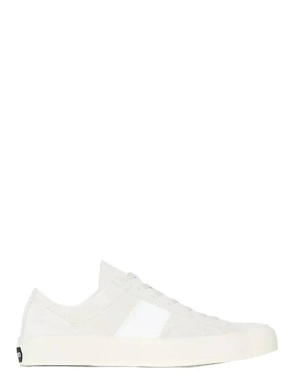 TOM FORD Cambridge Suede Low-top Sneakers - White