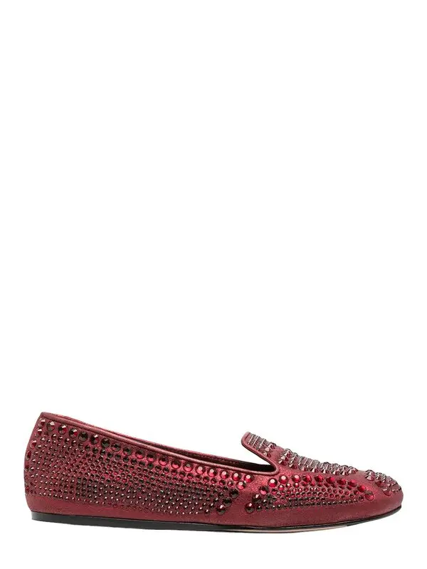 LE SILLA Dixie Crystal-embellished Slippers - Red
