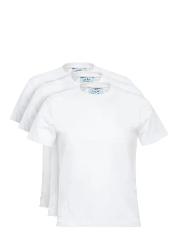 Prada Triangle-logo T-shirt - White