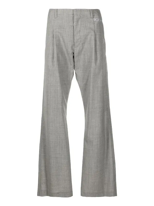 Off-White Checked Tailored Trousers - Grey