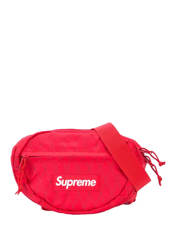 Supreme Logo-patch Waist Bag - Red