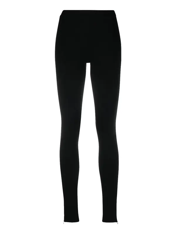 TOTEME Zip High-waisted Leggings - Black