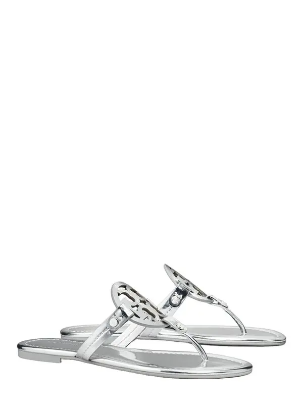 Tory Burch Miller Metallic Sandal - Platinum