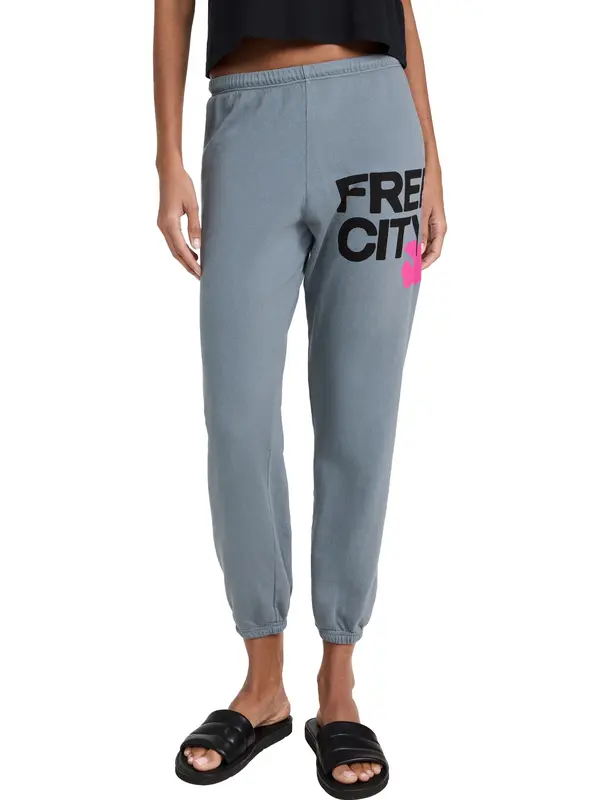 FREECITY Large Sweatpants - Grey Art