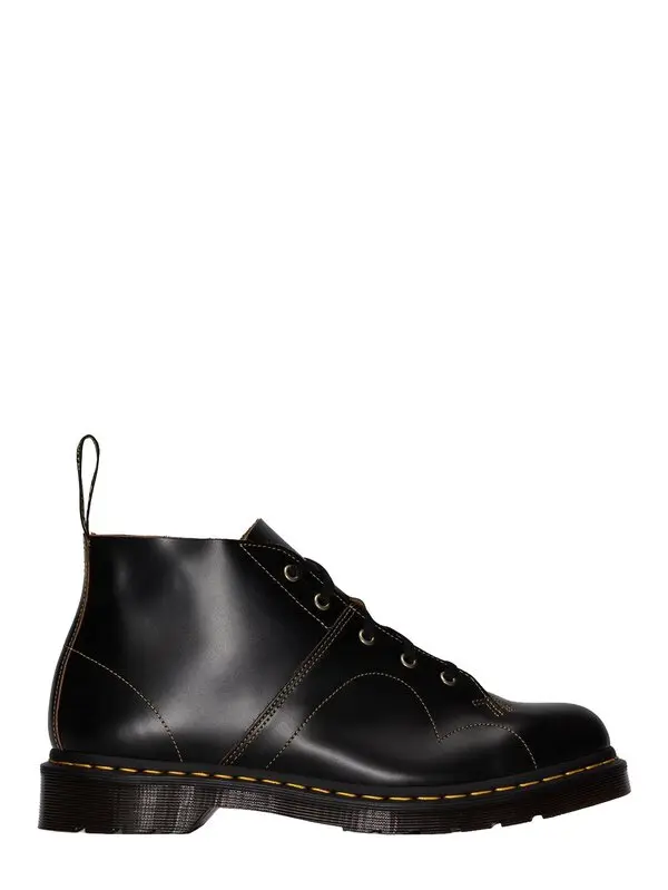 Dr. Martens Leather Lace-up Booties - Black