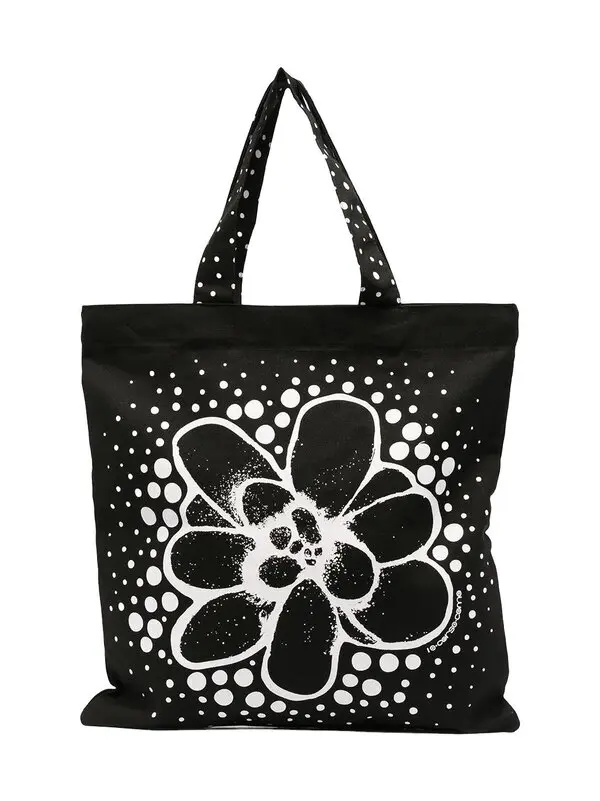 10 CORSO COMO Floral Polka-dot Print Tote Bag - Black