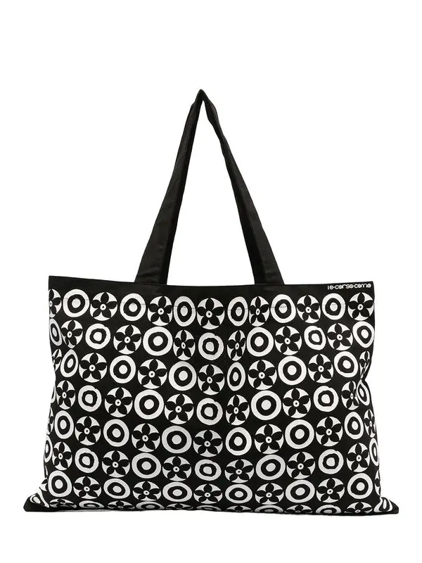 10 CORSO COMO Printed Canvas Tote Bag - Black