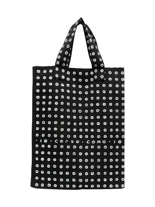 10 CORSO COMO Polka-dot Print Tote Bag - Black