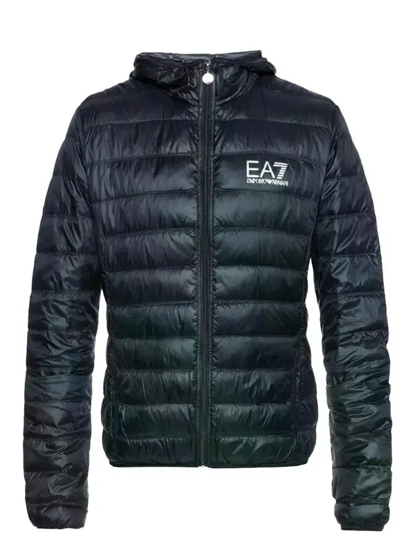 EA7 Quilted Zip Jacket - Blue
