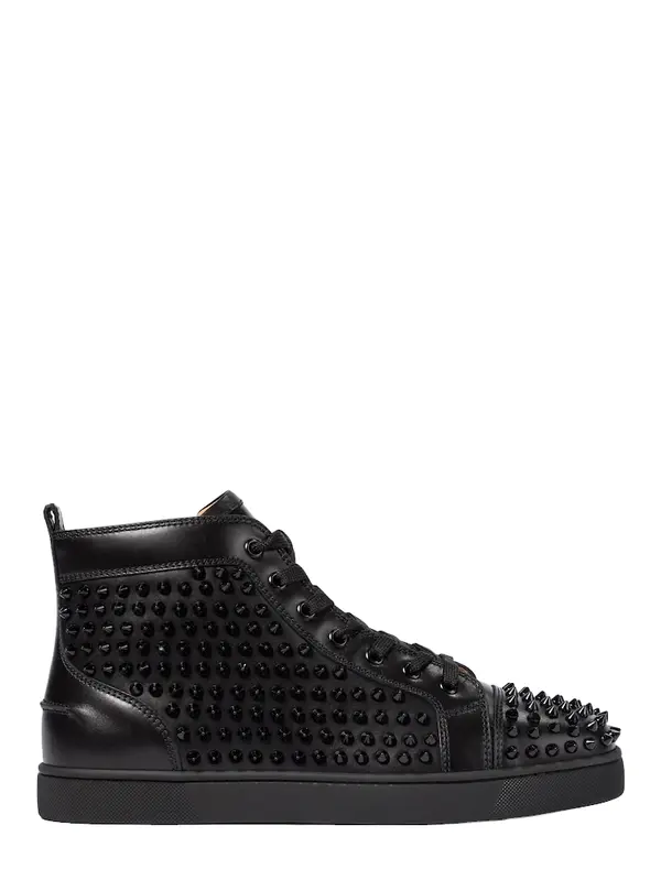 CHRISTIAN LOUBOUTIN Louis Spikes High-top Sneakers - Black