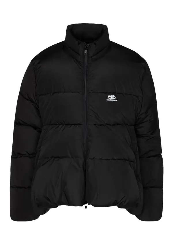 Balenciaga C-shape Puffer Jacket - Black